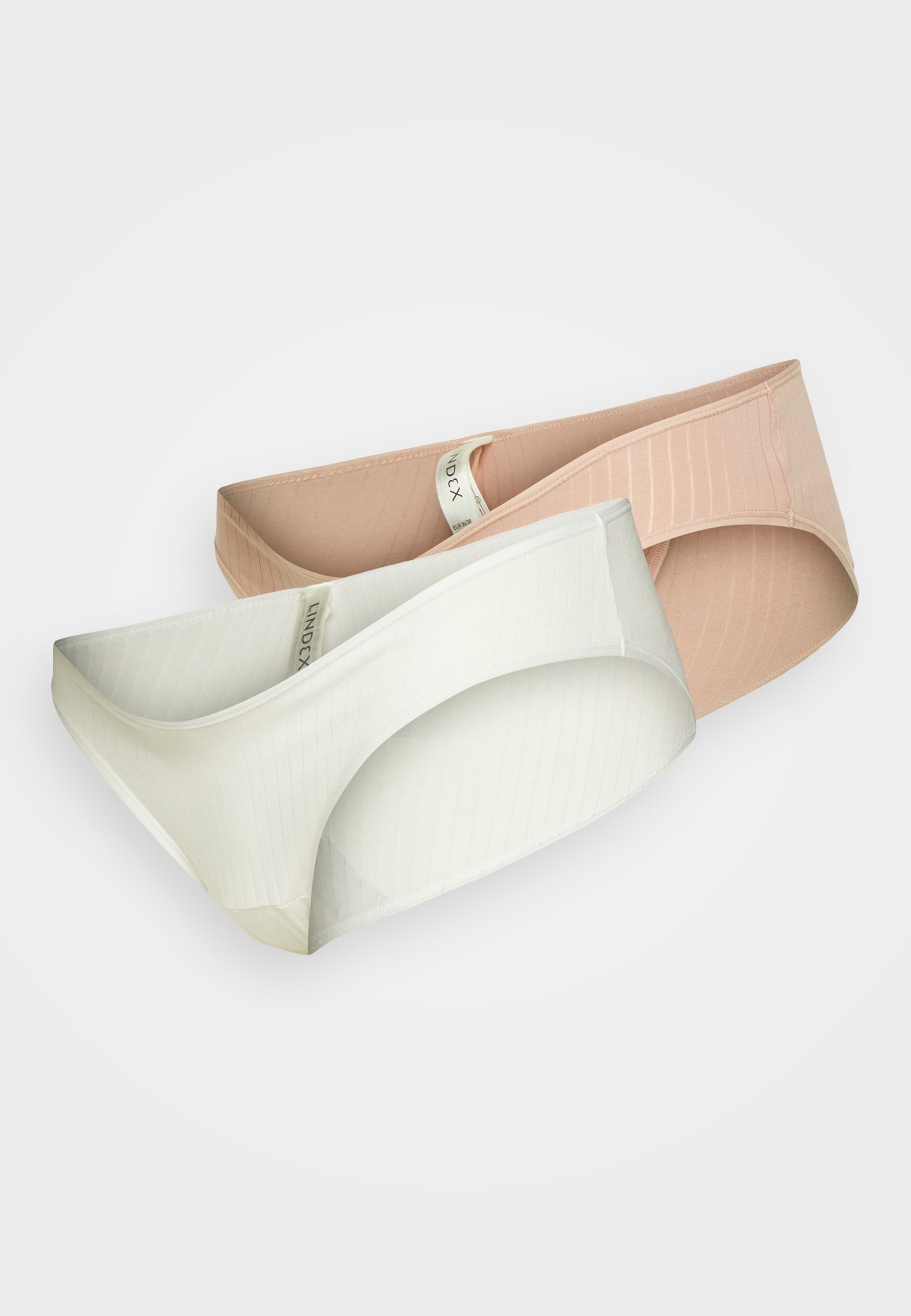 Lindex VERA BRIEF BELLY DROP NEEDLE 2 PACK - Slip - white/weiß - Zalando.ch
