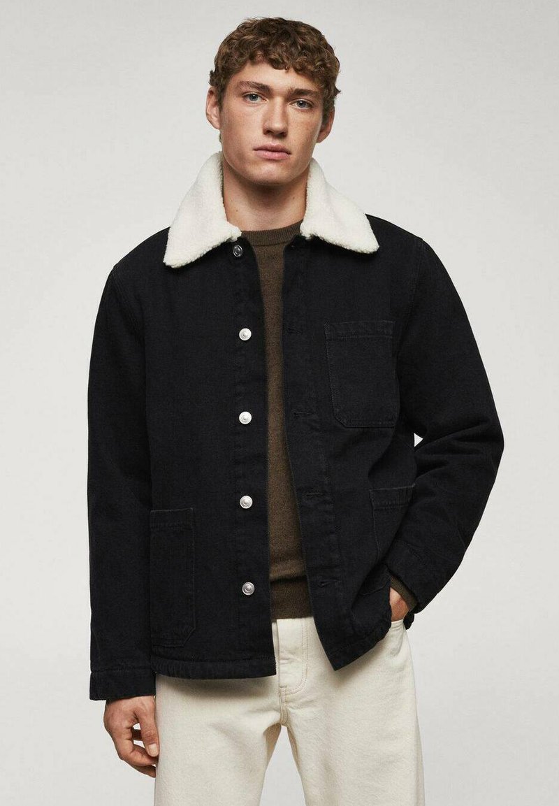 Mango UNION - Jeansjacke - black denim - Zalando.at