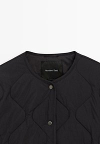 Massimo Dutti QUILTED - Light jacket - black - Zalando