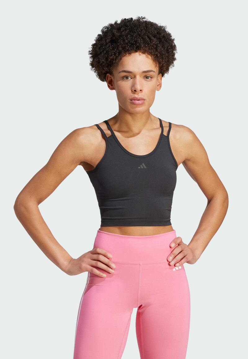 adidas Performance HIIT HEAT RDY CROP - Top - black - Zalando.co.uk