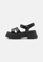 Buffalo ASPHA UNISEX - Plateausandalette - black/schwarz - Zalando.ch