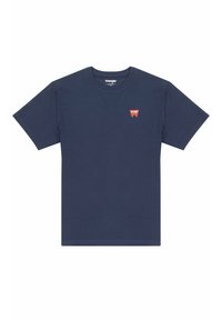 Wrangler SIGN OFF - T-shirt - bas - navy/mörkblå - Zalando.se