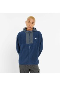 New Balance HOODED - Fleece jacket - nb navy (428)/blue - Zalando