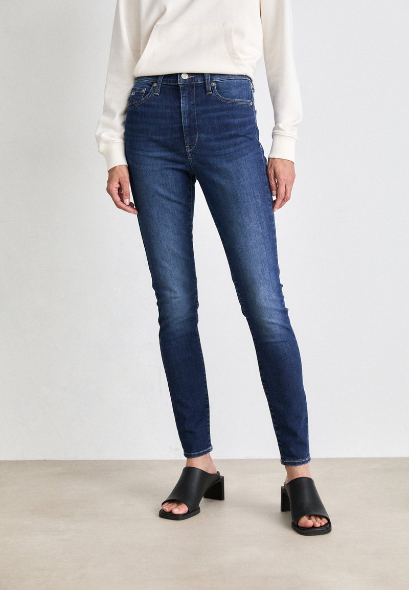 Tommy Jeans SYLVIA HGH SKN - Jeans Skinny - denim dark/denim bleu foncé ...