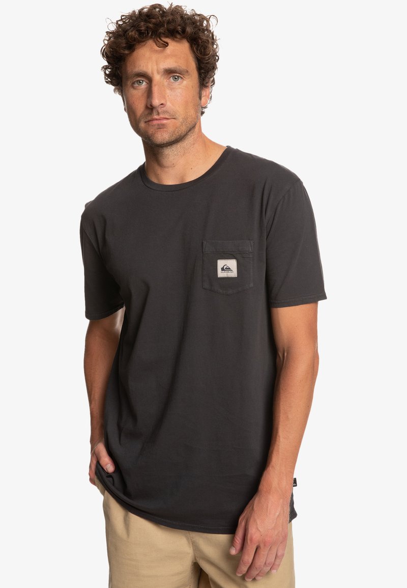 Quiksilver SUB MISSION - TASCHEN - Basic T-shirt - black - Zalando.co.uk