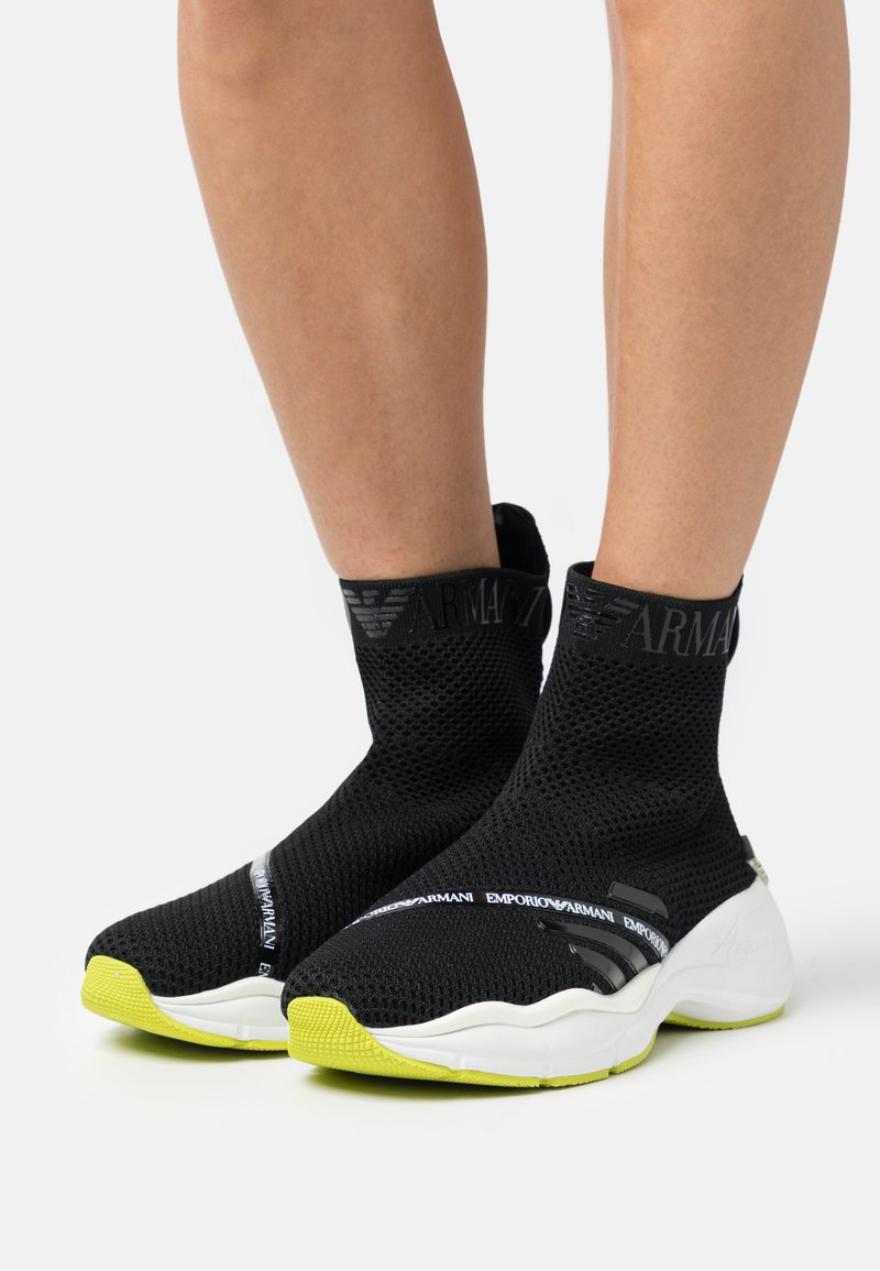 Emporio Armani High-top trainers - black - Zalando.ie