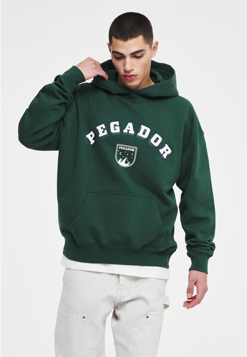 Pegador CANTON OVERSIZED HOODIE UNISEX - Luvtröja - washed forest green ...