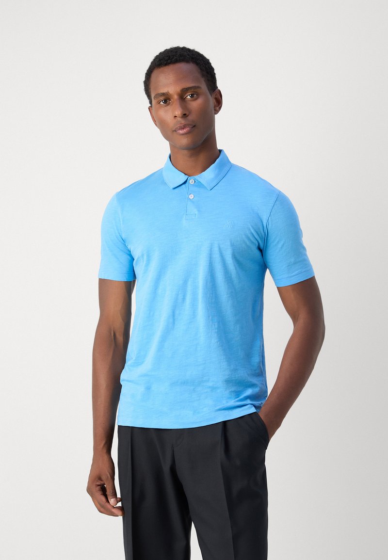 Marc O'Polo SHORT SLEEVE EMBROIDERY - Poloskjorter - azure blue/lyseblå ...