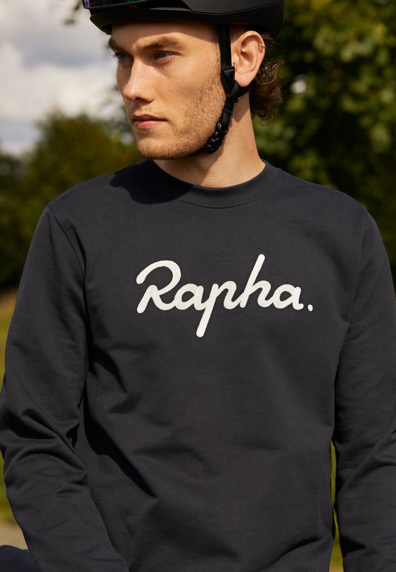 Rapha MENS LOGO - Sweatshirt - anthracite/white alyssum/sort - Zalando.dk
