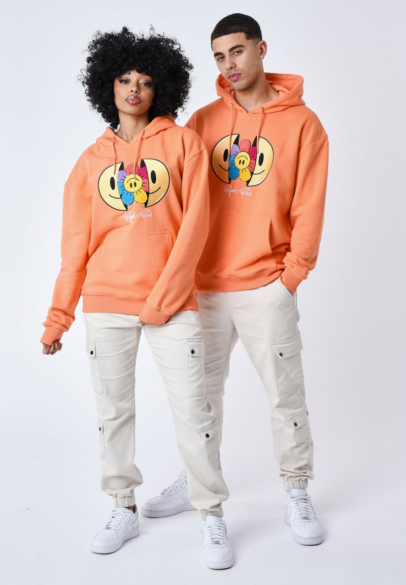 Project X Paris SMILEY SOURIRE - Hoodie - orange/burned-orange denim ...