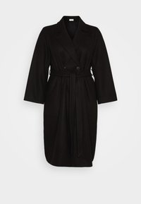 EVOKED VILA VIMANO MAXI TIE BELTED COAT - Mantel - black/zwart - Zalando.nl