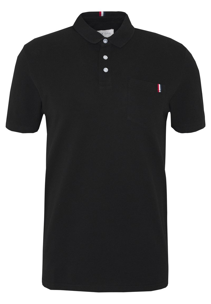 Pier One TRICOLORE TRIM - Polo - black/nero - Zalando.it