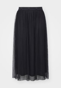 DKNY LOGO WAIST BAND SKIRT - Jupe plissée - black/noir - ZALANDO.FR