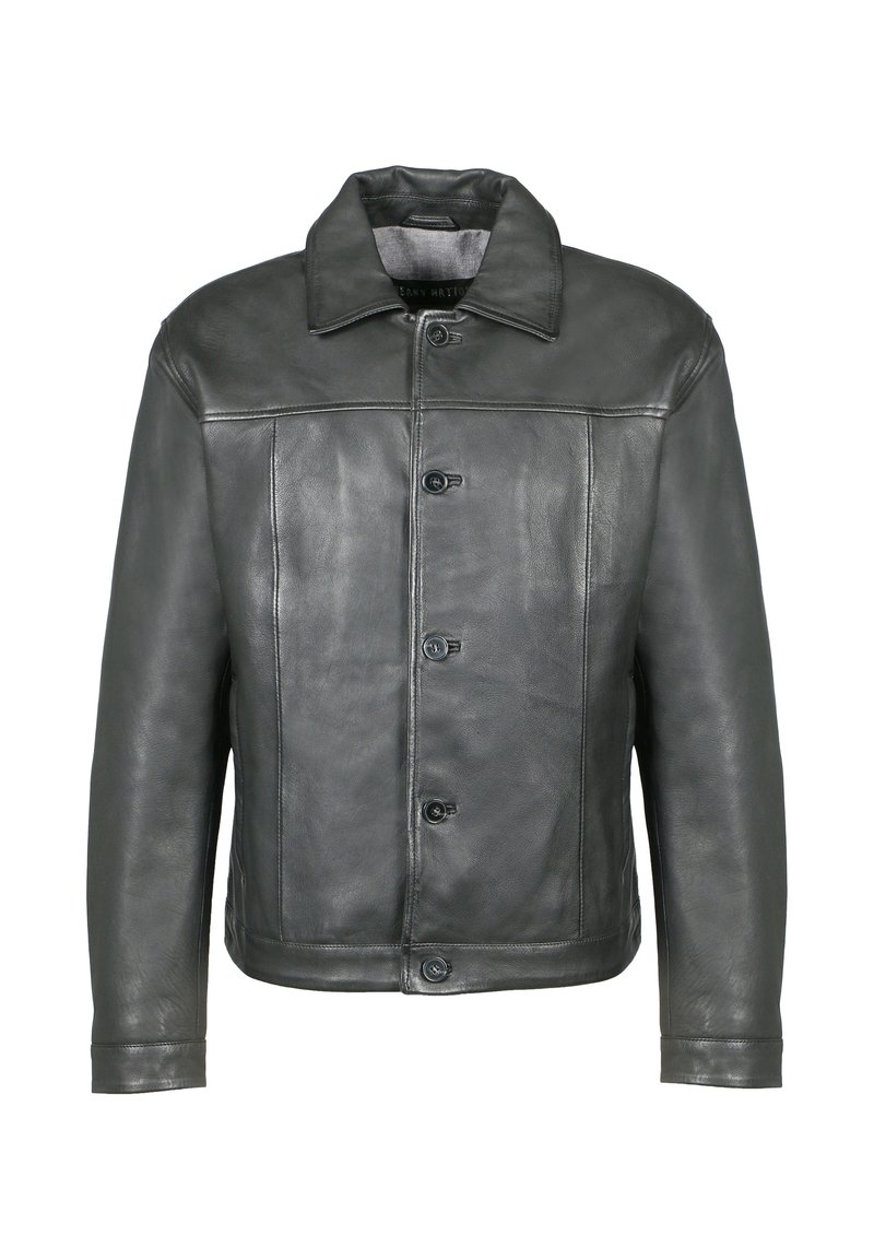 Freaky Nation SLATE - Læderjakker - black/sort - Zalando.dk