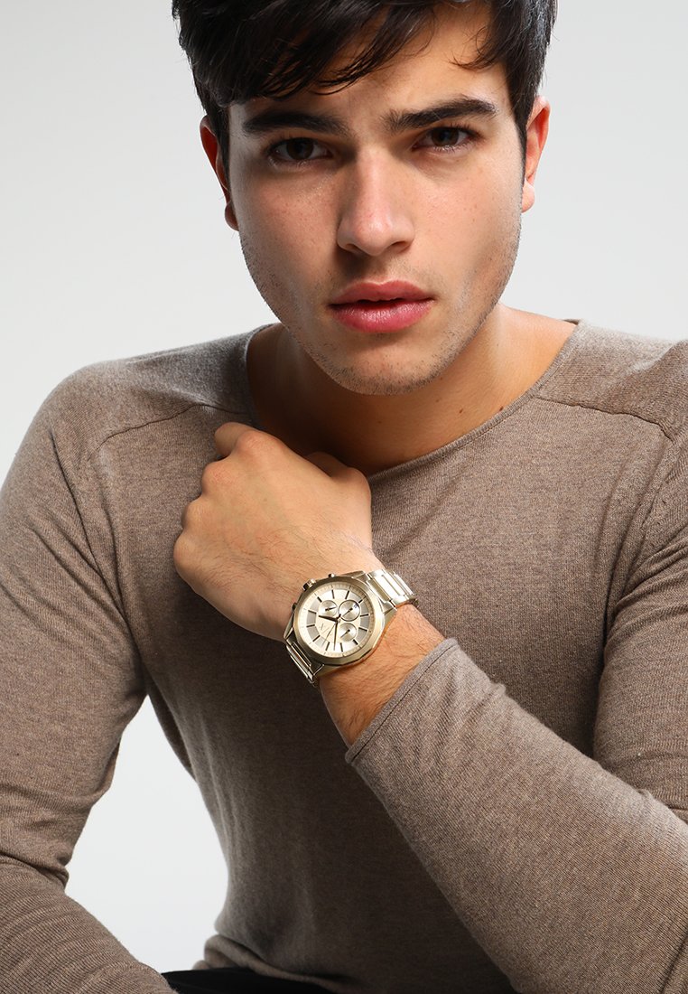 Armani Exchange Chronograph watch - gold-coloured - Zalando.co.uk