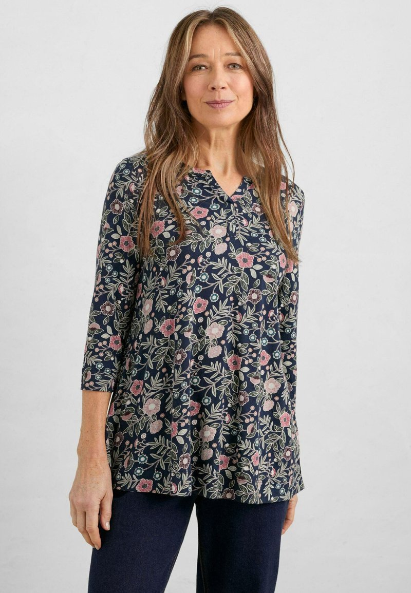 Seasalt Cornwall RISSO - Longsleeve - folkloric floral maritime/blauw ...