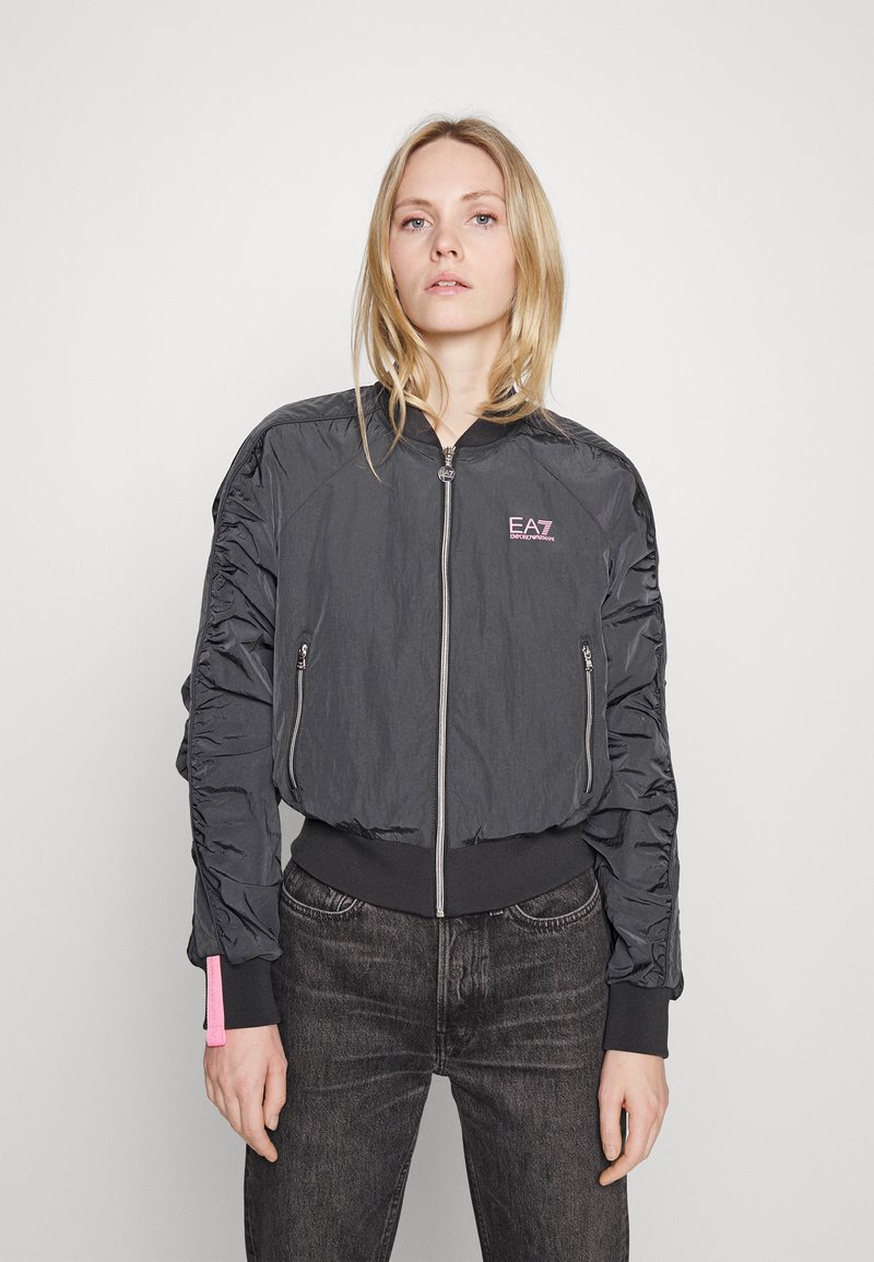 EA7 Emporio Armani Bomber Jacket - dark grey - Zalando.de