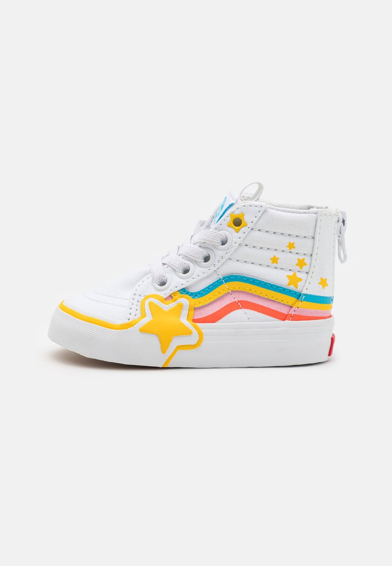 Vans SK8-HI ZIP RAINBOW STAR UNISEX - Sneaker high - true white/multi ...