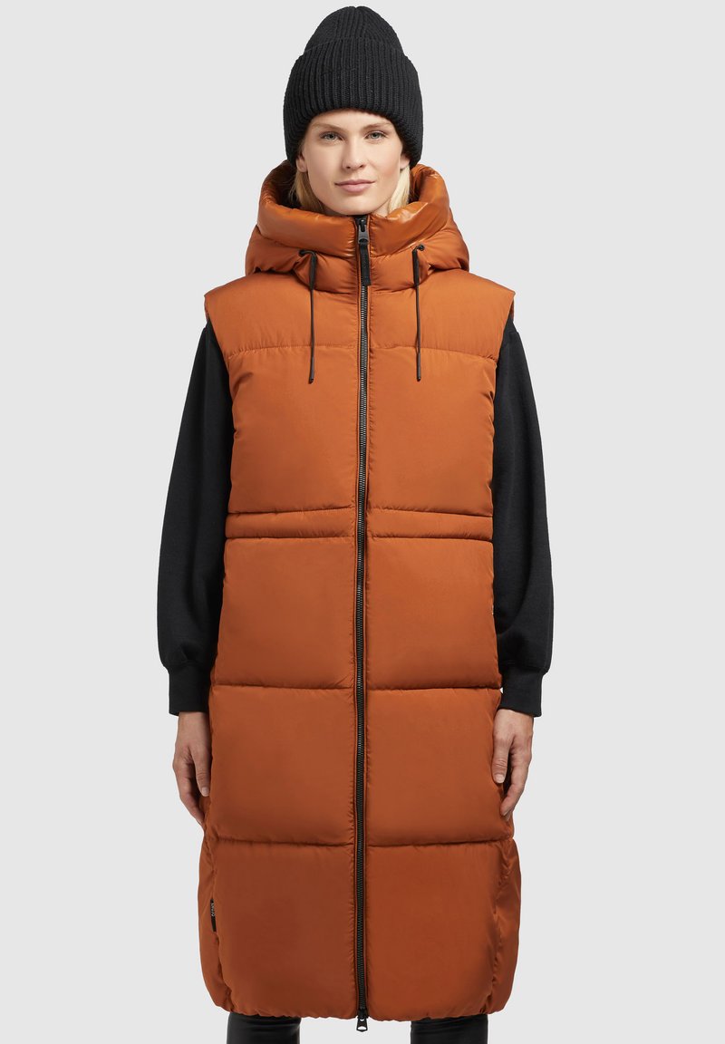 khujo ALVA - Vest - orangebraun/orange - Zalando.dk