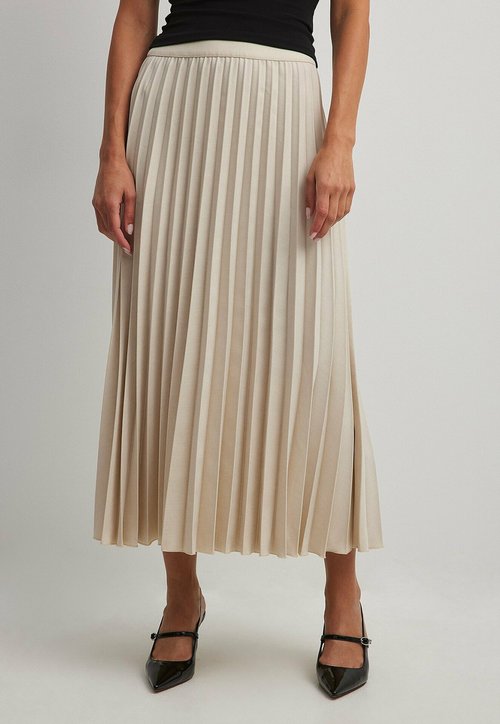 Koton MIDI - A-linjainen hame - beige - Zalando.fi