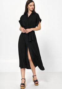 Nife MIDI - Robe chemise - czarny/noir - ZALANDO.FR