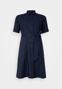 Lauren Ralph Lauren Woman FINNBARR SHORT SLEEVE CASUAL DRESS - Vestido camisero - navy/azul ...