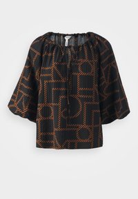 Object OBJHONNE - Bluse - black/brown/schwarz - Zalando.at