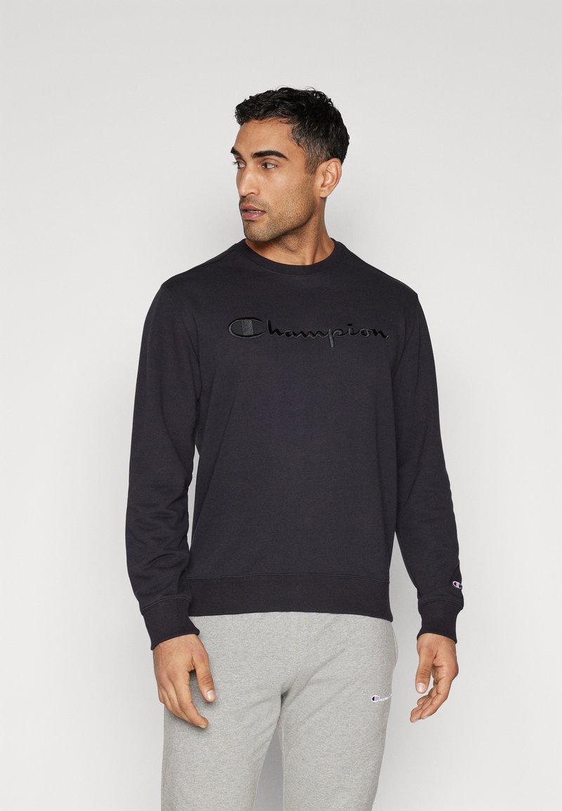 Champion ICONS COZY FIT SCRIPT - Sweatshirt - black - Zalando.co.uk