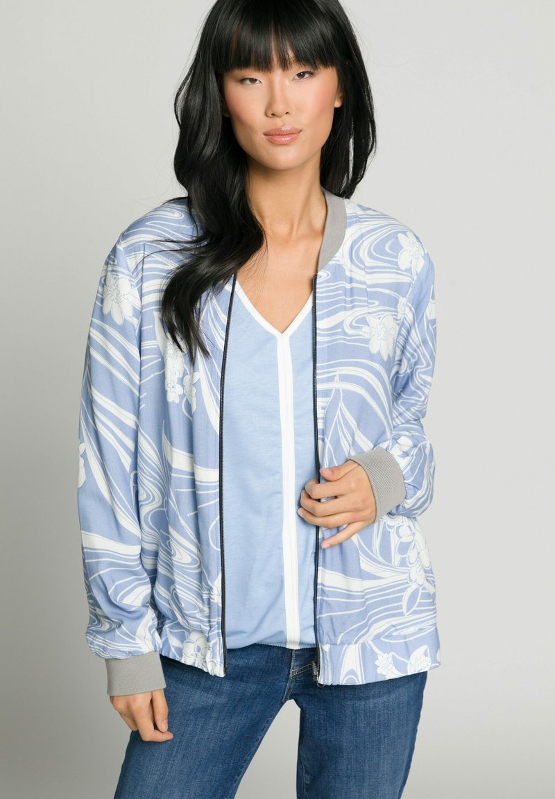 GINA LAURA WENDE, WELLENMUSTER, RUNDHALS, LANGARM - Bomber Jacket ...