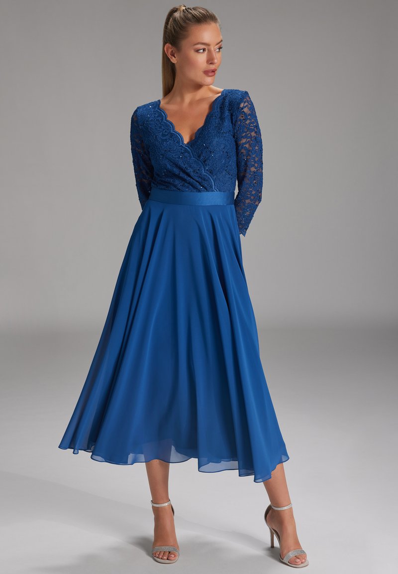 Swing MIDI - Cocktailkleid/festliches Kleid - dark blue/blau - Zalando.at