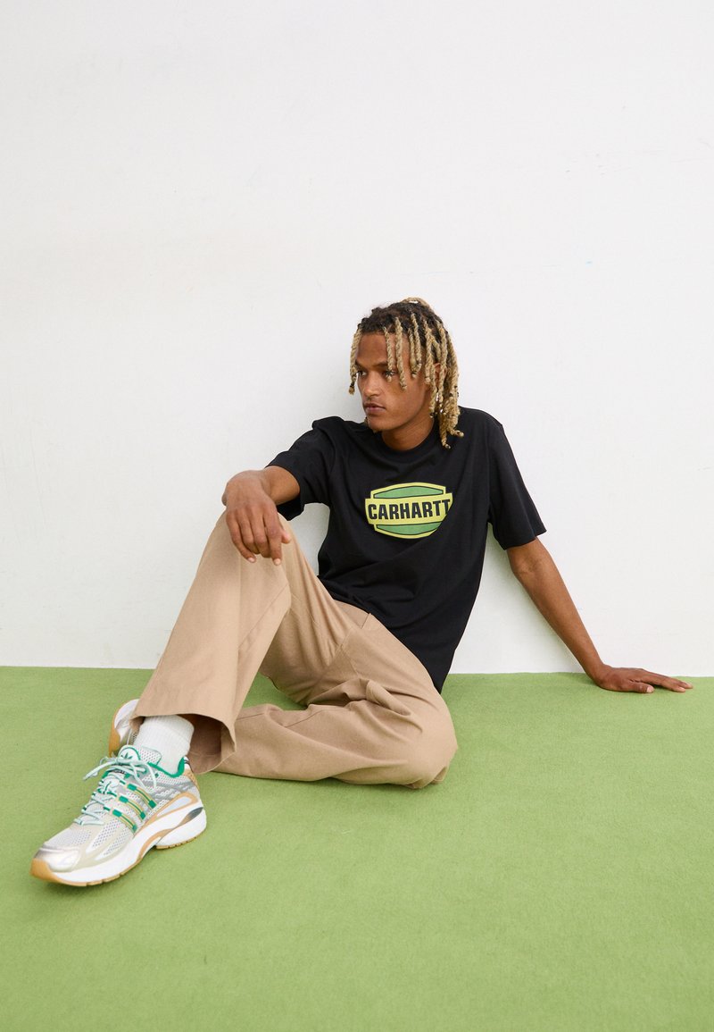 Carhartt WIP PRESS SCRIPT - Print T-shirt - black - Zalando.co.uk