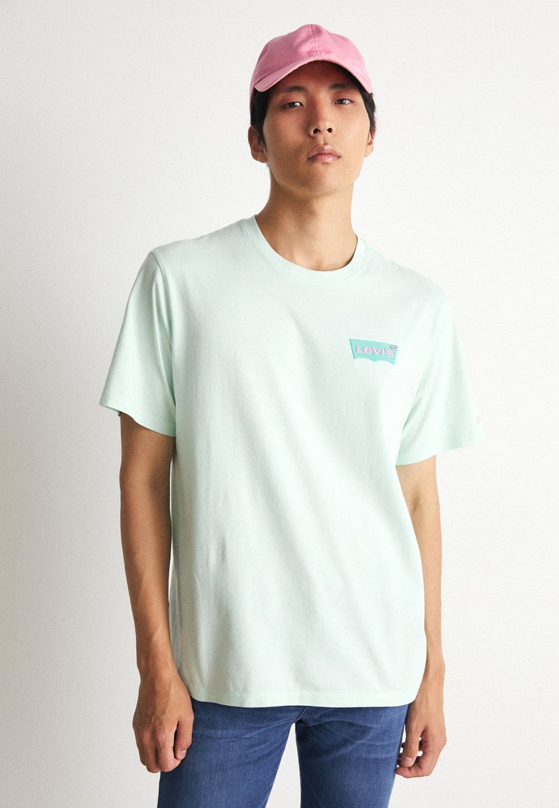 Levi's® RELAXED FIT TEE - T-shirt print - mint/mintgroen - Zalando.nl