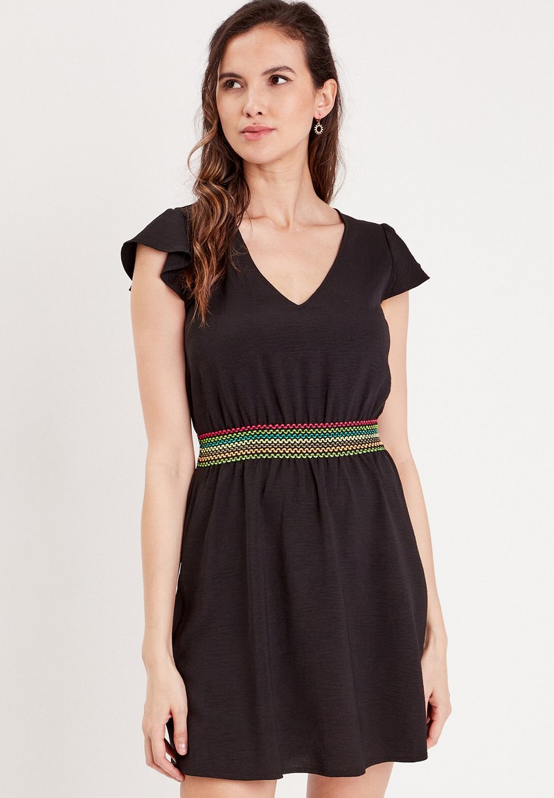 Cache Cache MIT KURZEN ÄRMELN - Vestido informal - noir/negro - Zalando.es