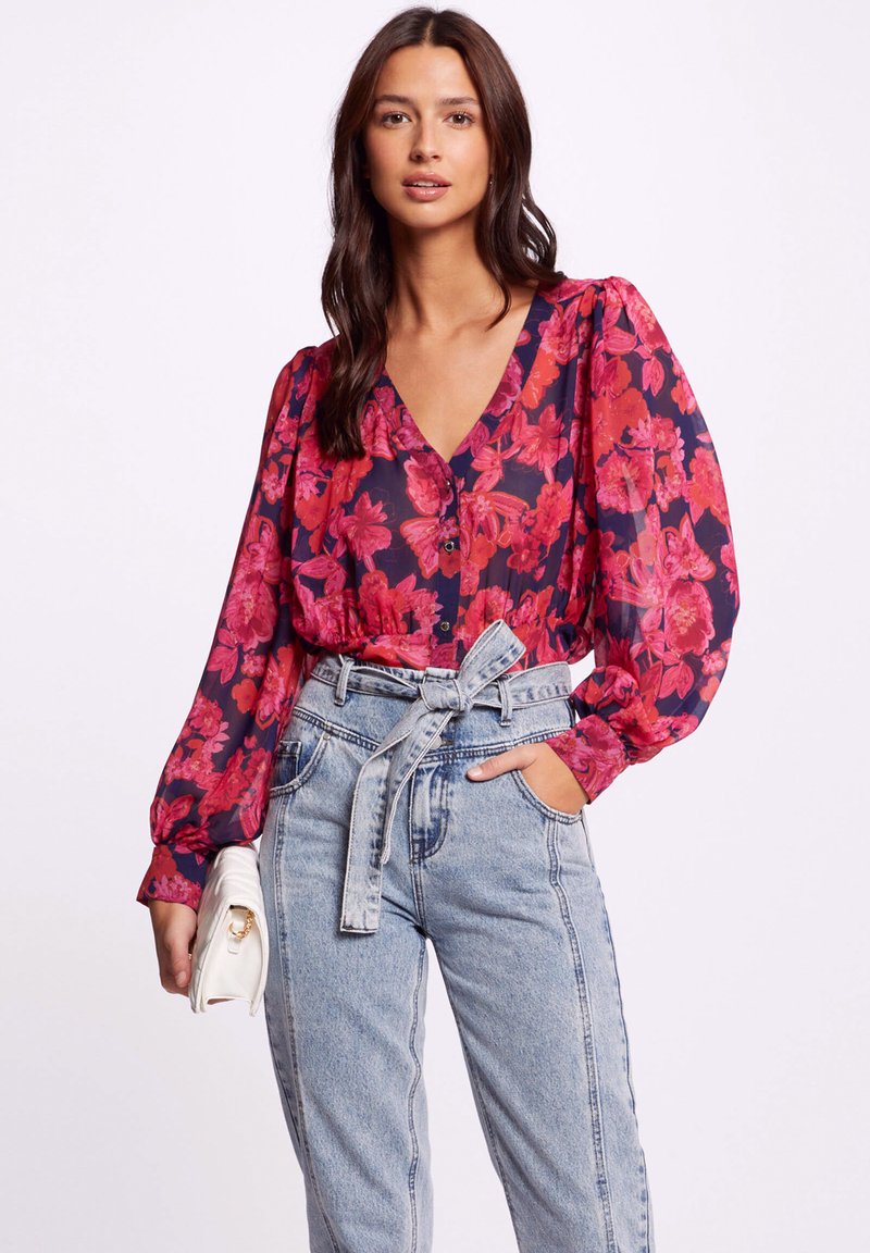 Morgan LONG-SLEEVED - Camicetta - multico/fuxia - Zalando.it