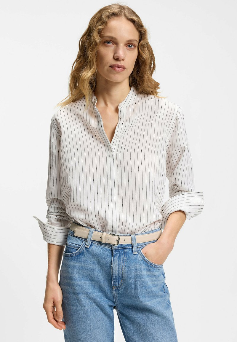 BOSS NAVYA - Bälte - natural two/vit - Zalando.se