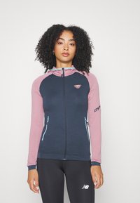Dynafit SPEED HOODED - Sweat zippé - mokarosa/blueberry/bleu marine - ZALANDO.FR