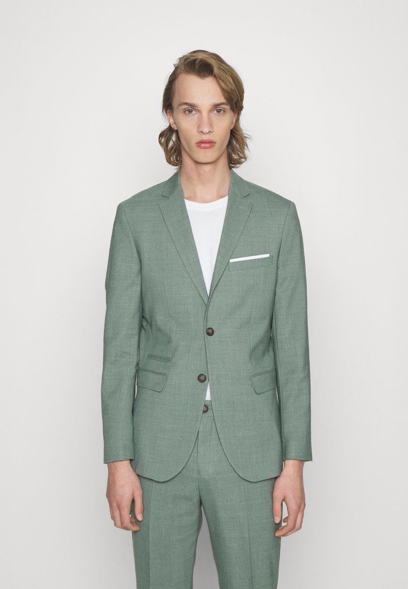 Selected Homme SLHSLIM SUIT SET - Oblek - light green melange/světle ...