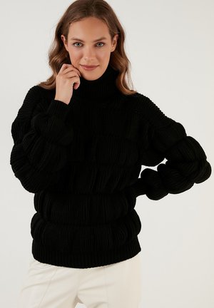 Damart COL ROULÉ À - Pullover - noir - ZALANDO.FR