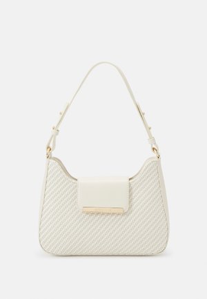 Calvin Klein BUSINESS SHOULDER BAG SAFFIANO - Handbag - dk ecru/sand ...