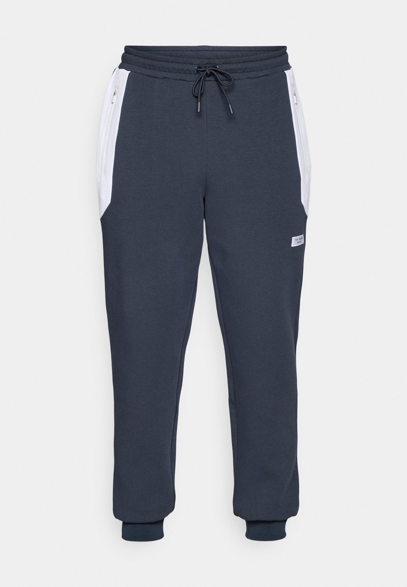 Ted Baker Sports Tracksuit bottoms - dark sapphire/white/dark blue ...