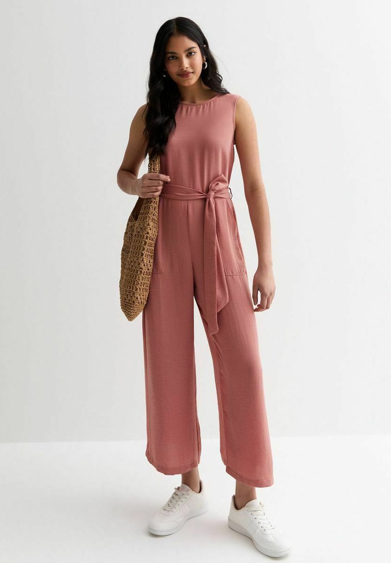 New Look BELTED - Jumpsuit - pink/donkerroze - Zalando.nl