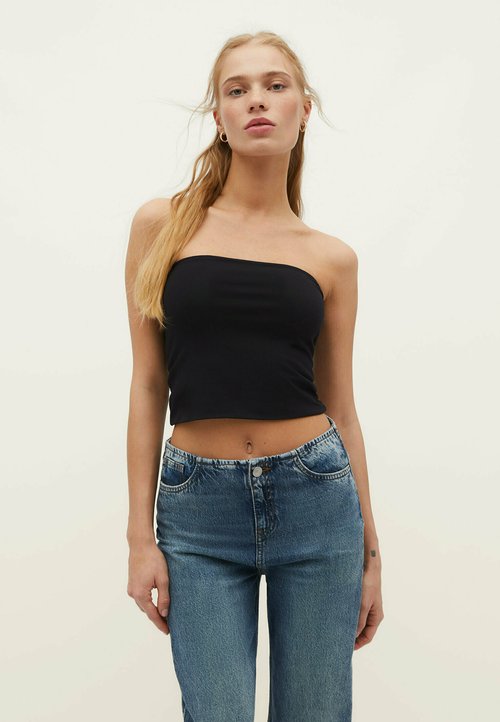 Stradivarius BASIC BANDEAU - Top - black/černá - Zalando.cz