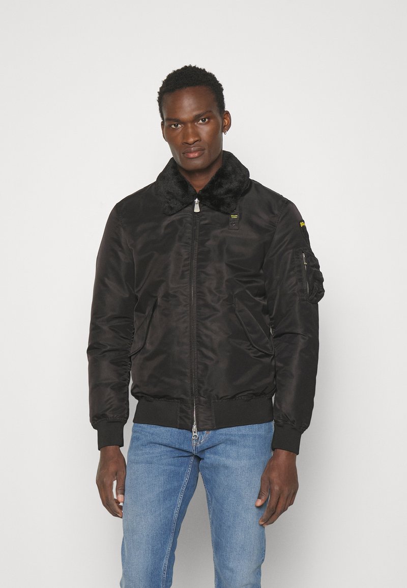 Blauer SHIRT NECK - Blouson Bomber - black/noir - ZALANDO.FR