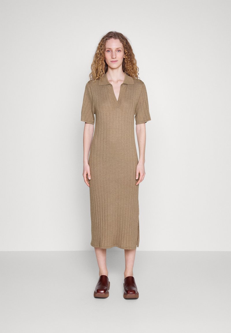 Davida Cashmere COLLAR DRESS - Jumper dress - mink/brown - Zalando.ie