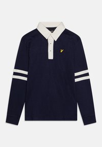 Lyle & Scott APPLIQUE EMBROIDERY RUGBY - Long sleeved top - navy/dark ...