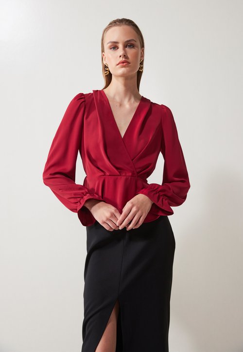 Chemises et blouses rouge | ZALANDO