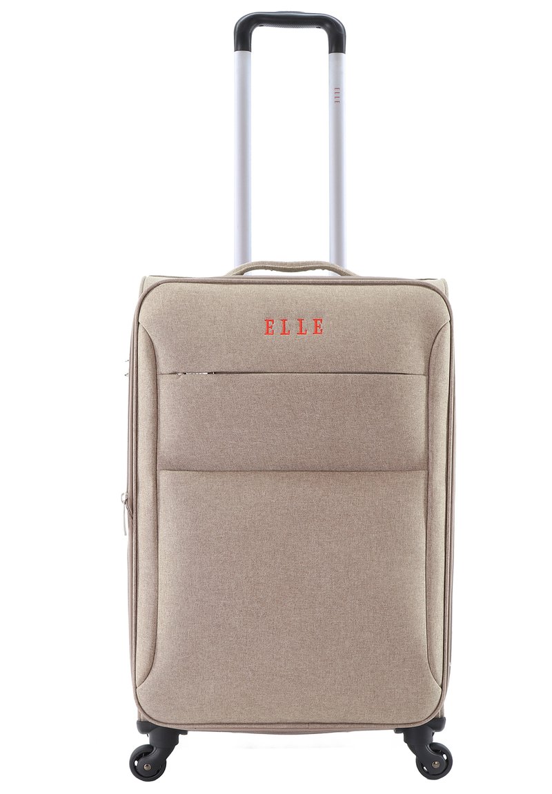 ELLE Wheeled suitcase - beige - Zalando