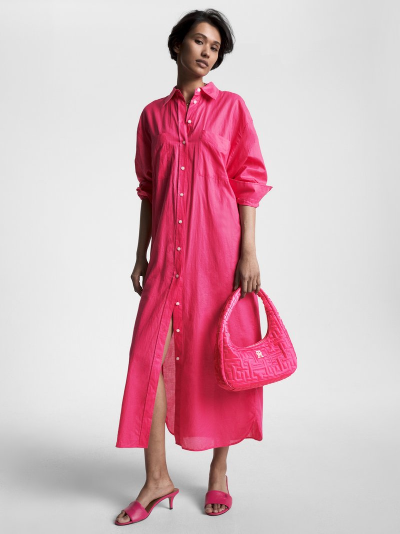 Tommy Hilfiger CHIC SHOULDER - Handbag - bright cerise pink/pink ...