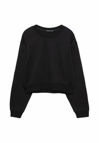Stradivarius BASIC CROPPED - Sweater - black/zwart - Zalando.be