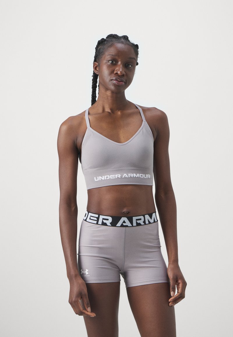 Under Armour Sport-BH mit leichter Stützkraft - tetra gray/white/grau ...